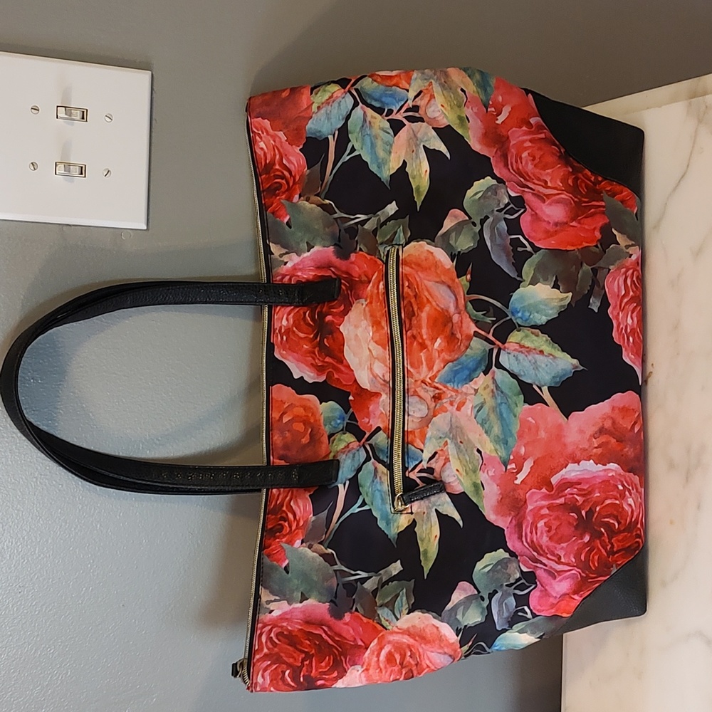 Jumbo Rose Colored Tote Bag - Gem